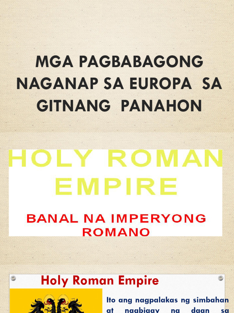 Gitnang Panahon 2 Edited | PDF