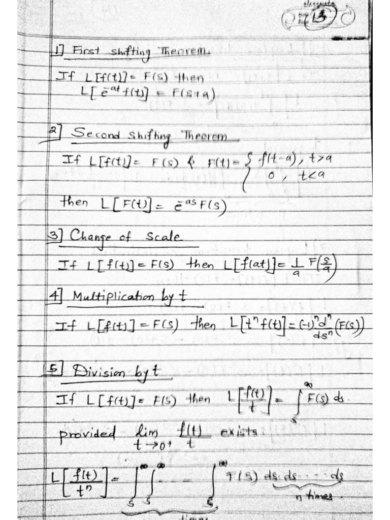 laplace transform notes-2 | PDF