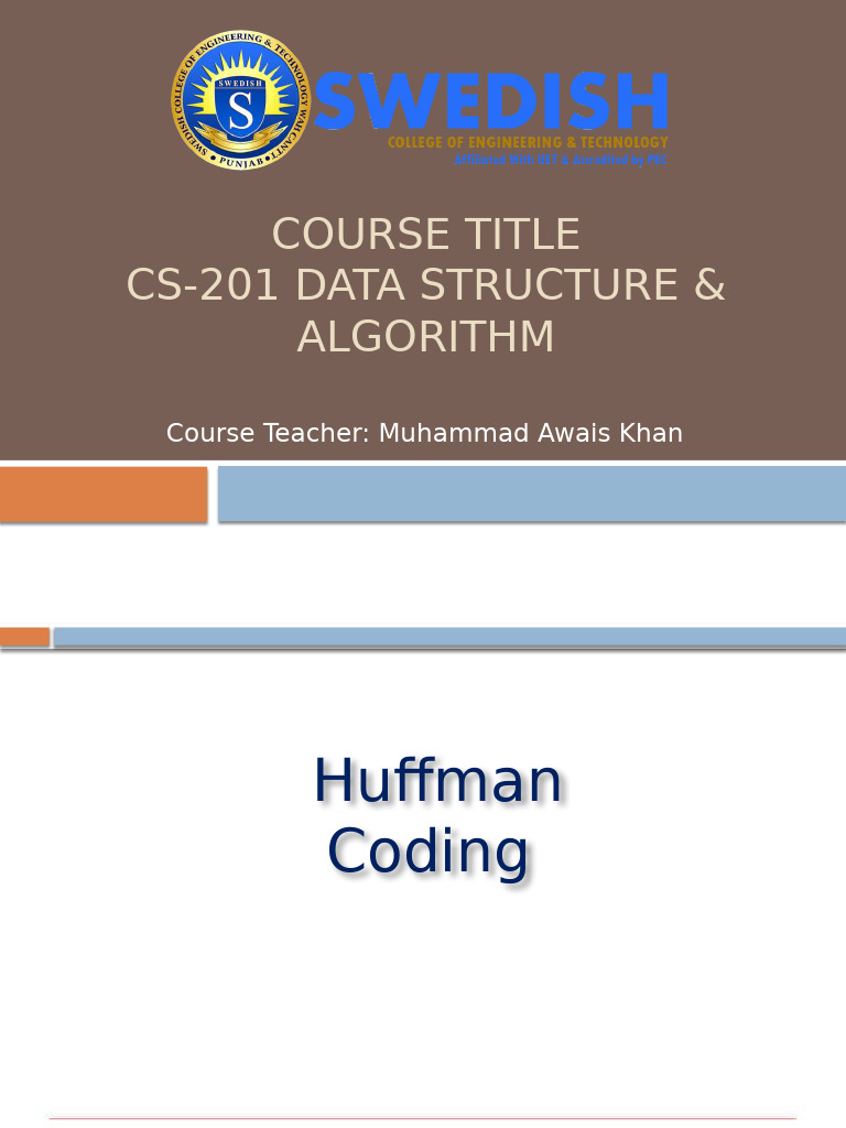 Data Structure Lecture 9(HufmanEncoding) | PDF Data Structure Lecture 9(HufmanEncoding) | PDF