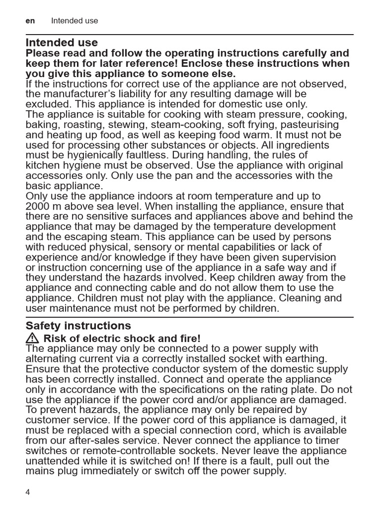 AutoCook Multicooker Safety Instructions | PDF | Home Appliance | Ac ...