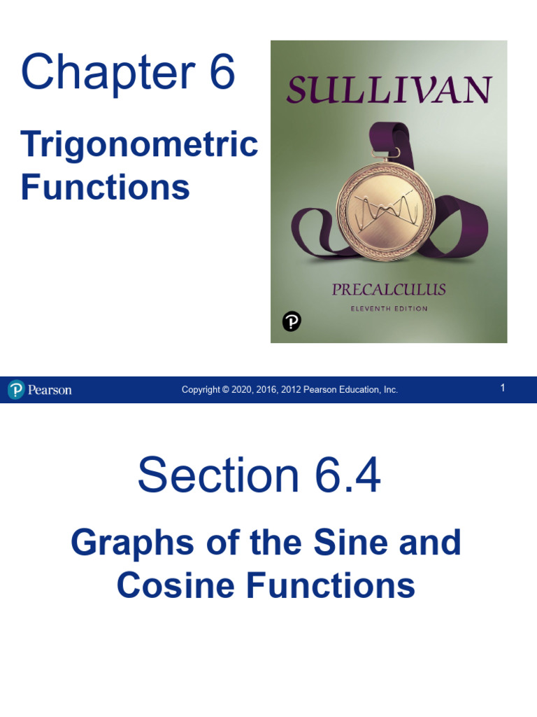 Section 6 4 Graph Of Sine And Cosine Functions Pdf Trigonometric Functions Sine Wave