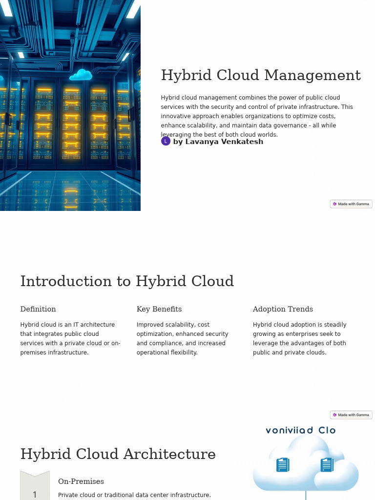 Hybrid Cloud Management Guide | PDF | Cloud Computing | Scalability