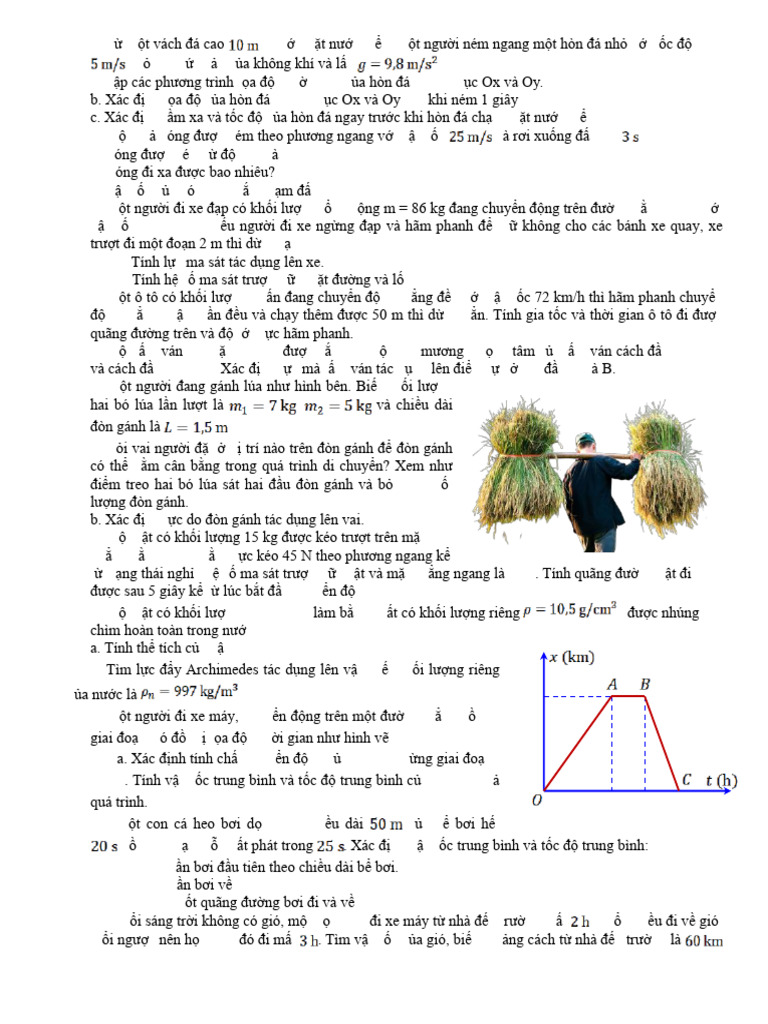 BÀI TẬP THÊM - ÔN TẬP CK1 - K10 | PDF