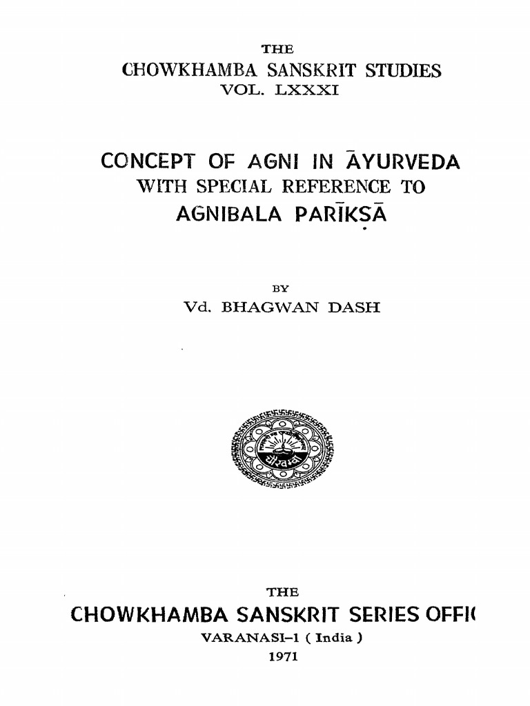 Concept of Agni in Ayurveda | PDF