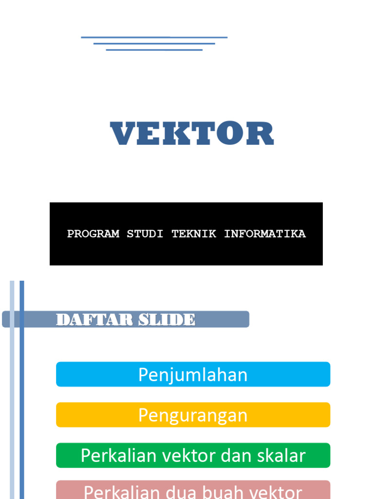 Operasi Vektor dan Dot Product | PDF