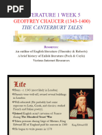 Overview of The Canterbury Tales | PDF | The Canterbury Tales