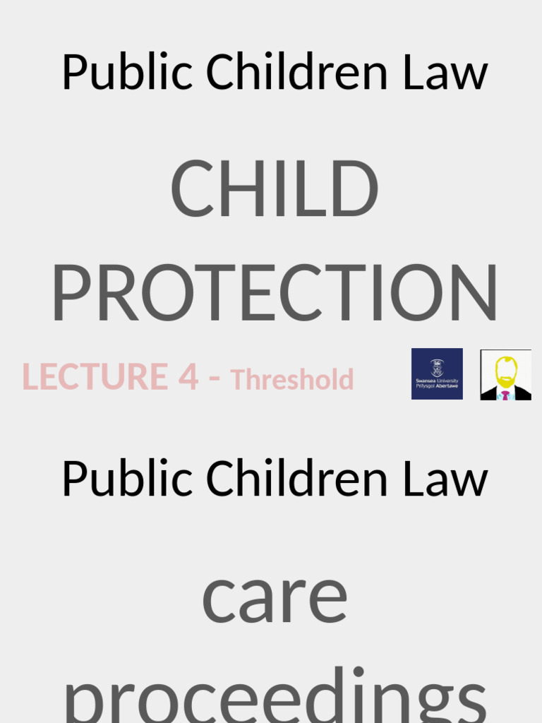 Topic 3 - Care - Threshold Criteria | PDF | Justice | Crime & Violence