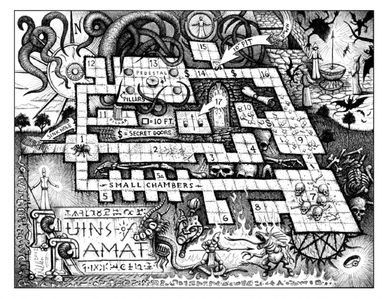 Clasicos Del Mazmorreo - Las Ruinas de Ramat Mapa | PDF