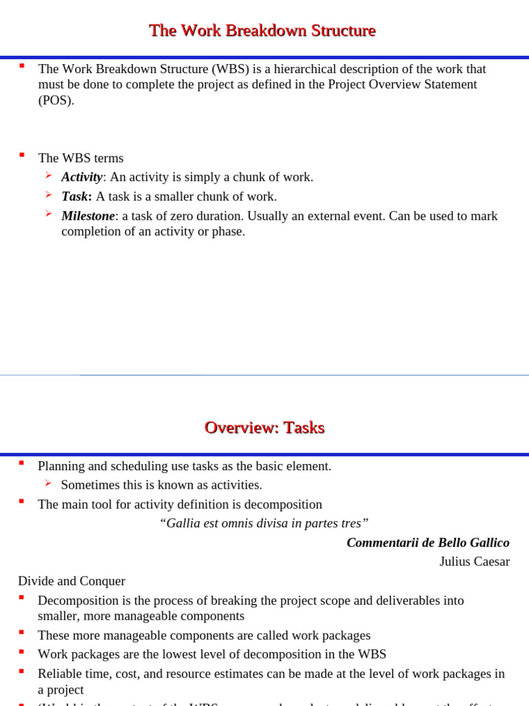 Understanding Work Packages in WBS | PDF | Systems Engineering | Systems Thinking
