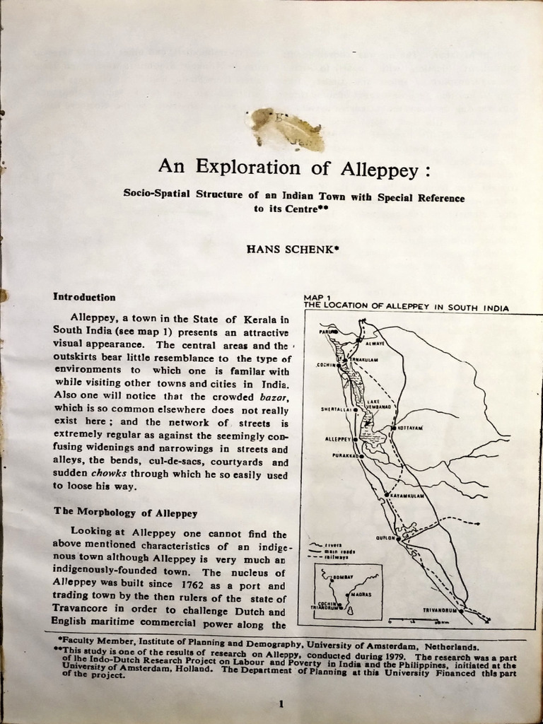 An Exploration of Alleppey | PDF