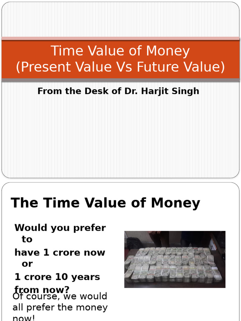 TVM Present and Future Value | PDF | Present Value | Time Value Of Money