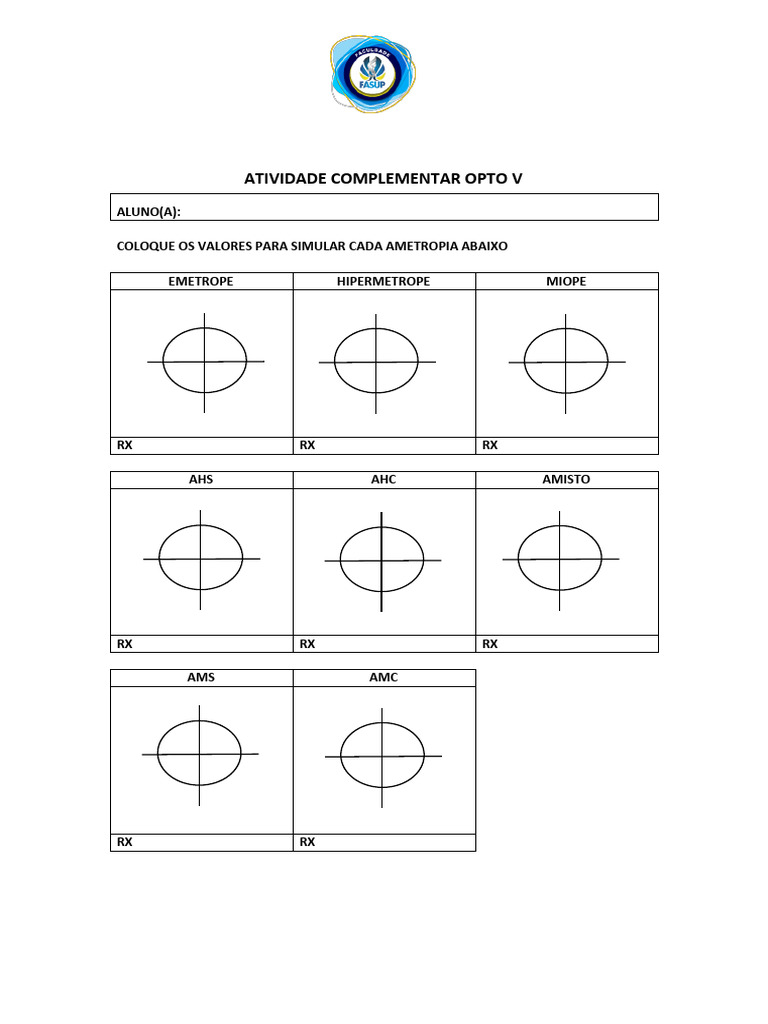 Atividade Complementar Opto V | PDF