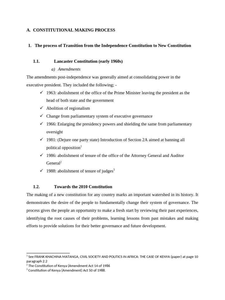 the constitution making process | PDF | Constitutional Amendment | Bill ...