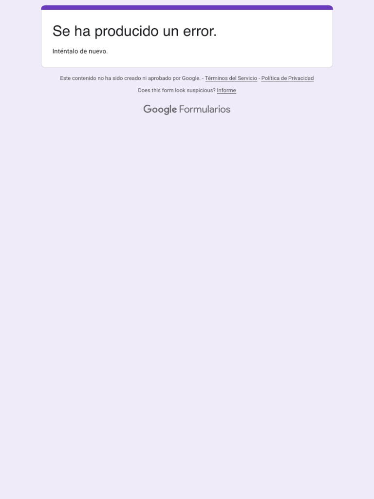 Se Ha Producido Un Error | PDF