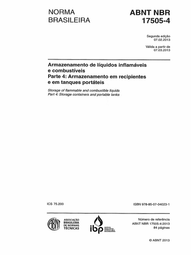 Abnt NBR 17505-4 (2013) | PDF