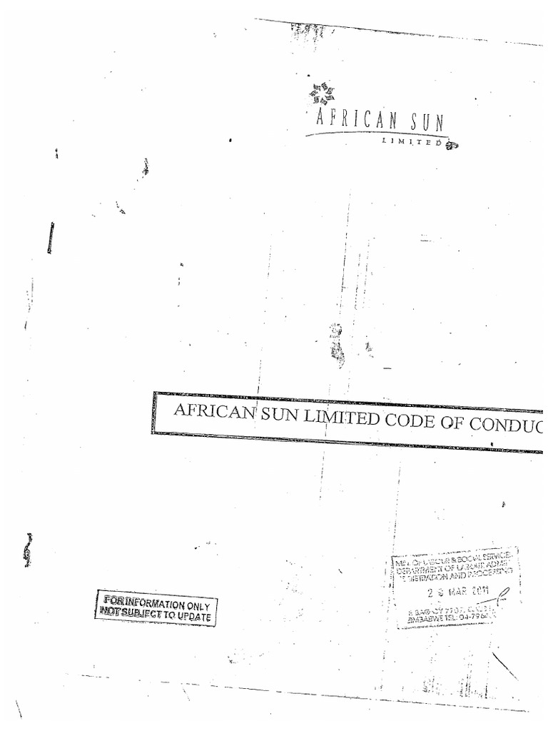 ASL code of conduct | PDF