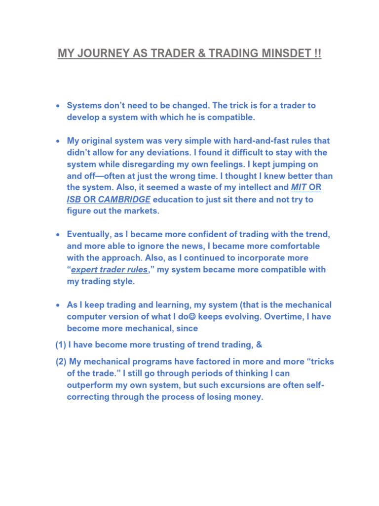 My Trading Code | PDF