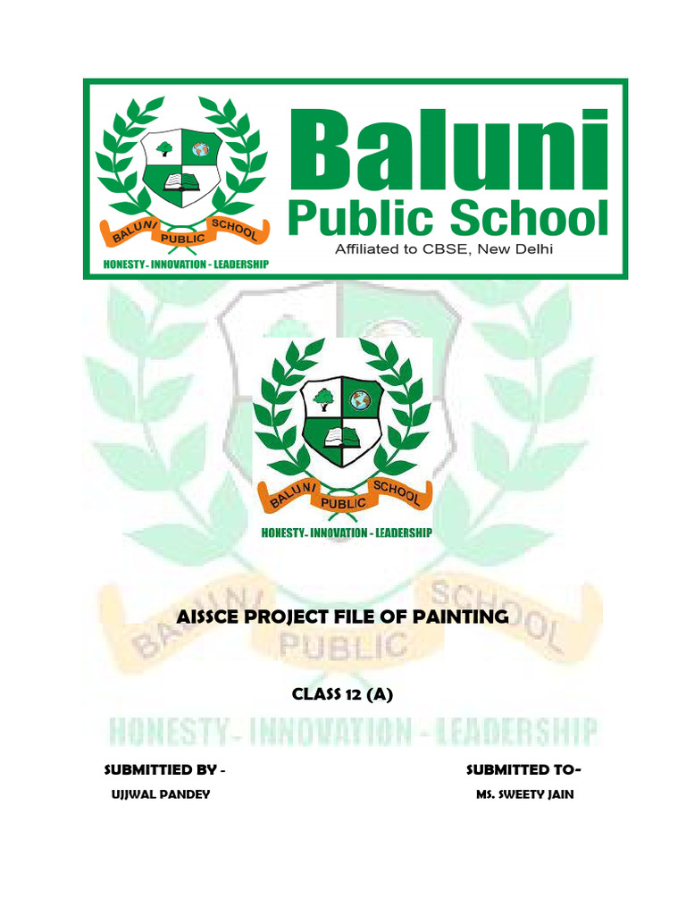 Aissce Project File of Painting | PDF