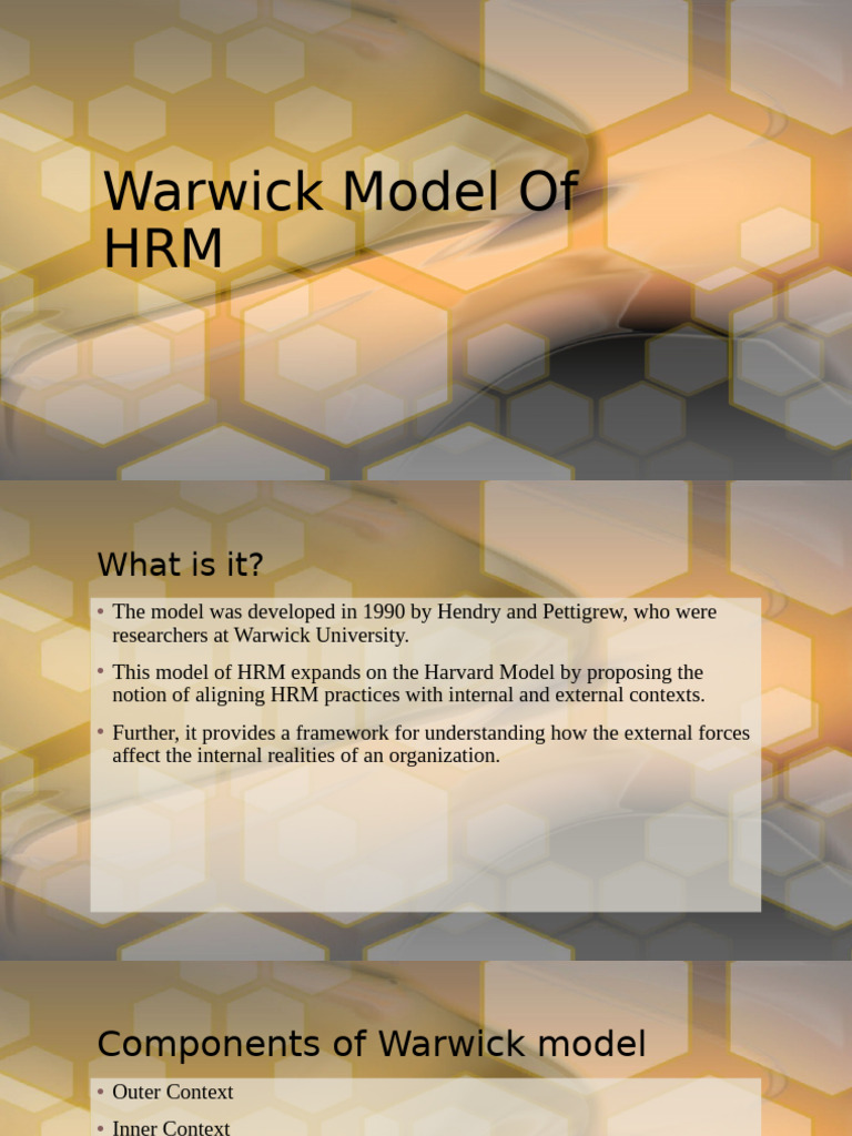 Warwick Model | PDF