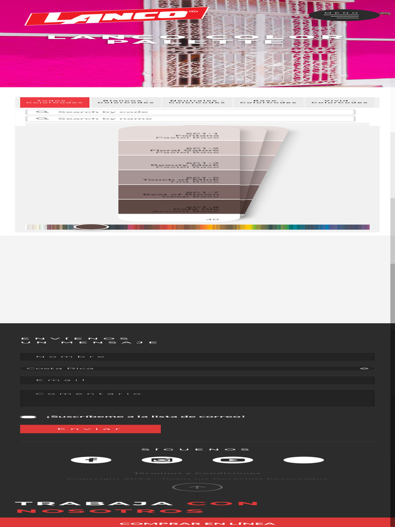 Lanco Color Palette - Lanco - Centroamérica | PDF