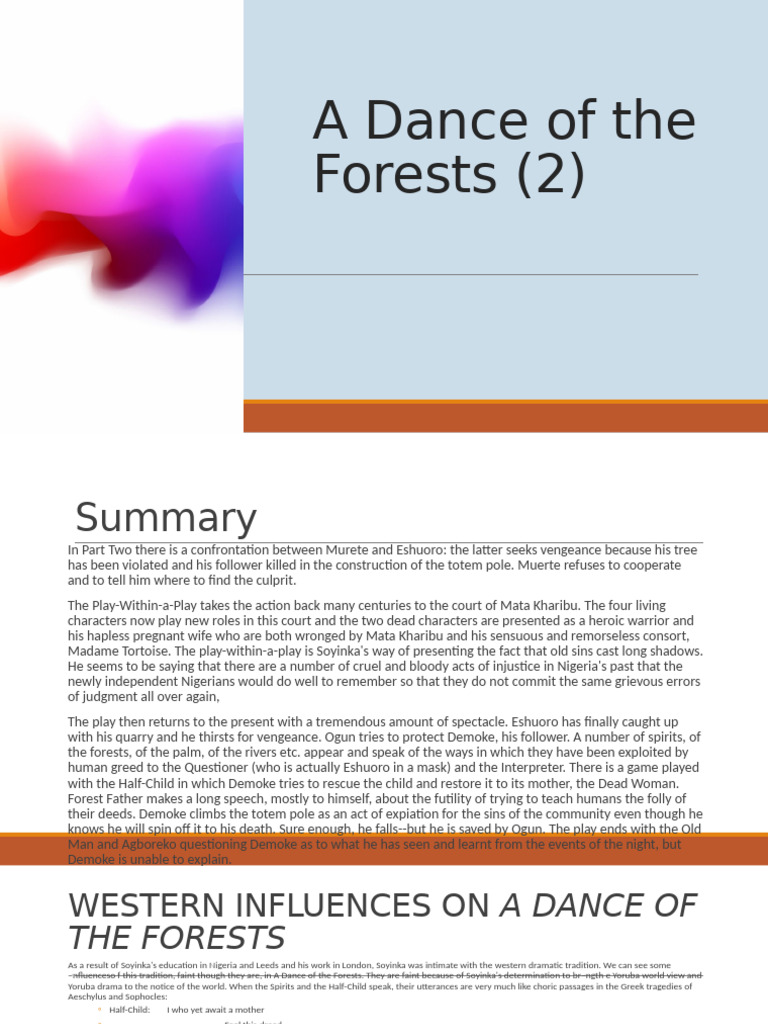 A Dance of The Forests | PDF | Colonialism | The Tempest