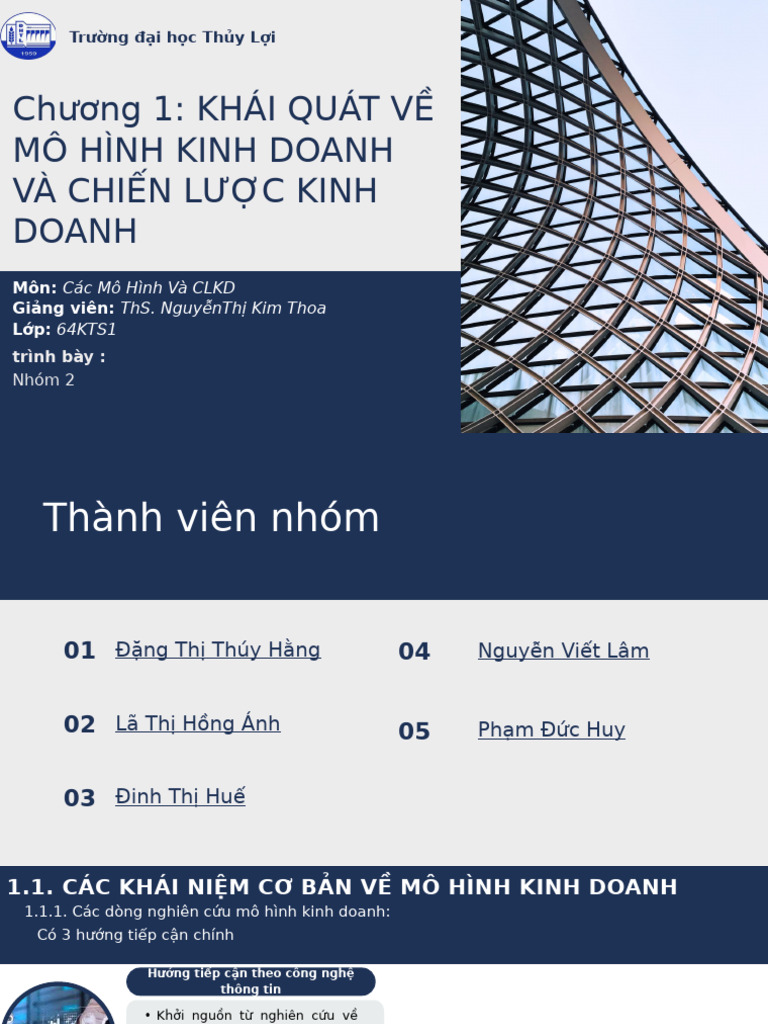 Nhóm 2 - Các Mô Hình Và Clkd | PDF