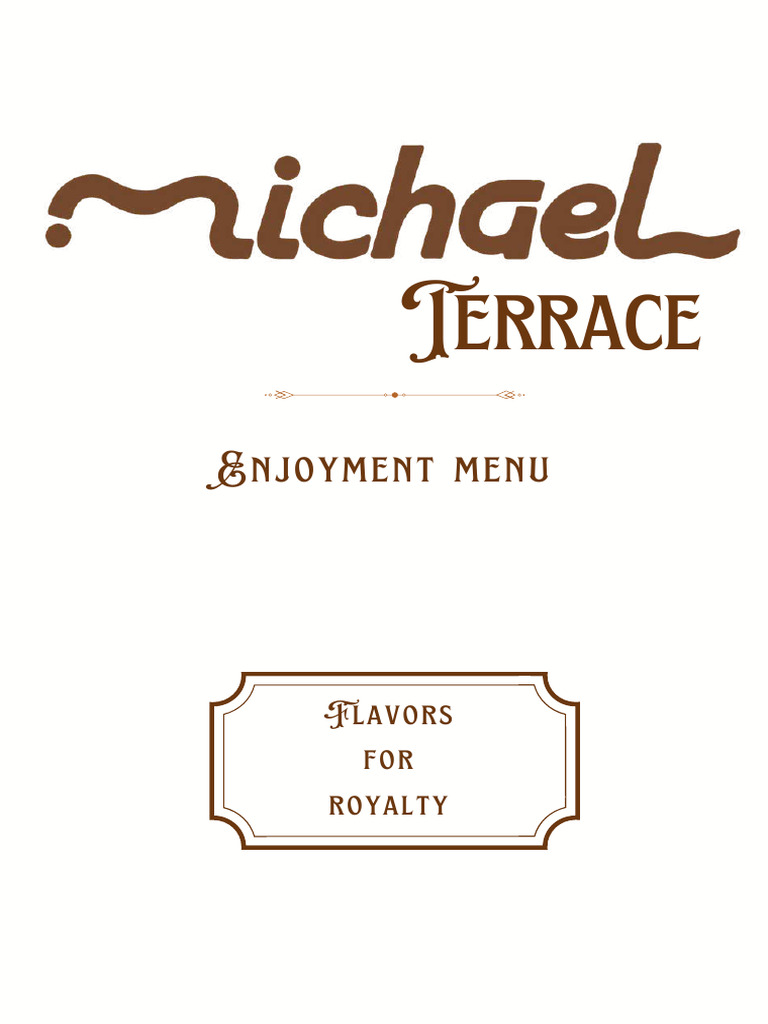 Michael Terrace | PDF | Hamburgers | Salad