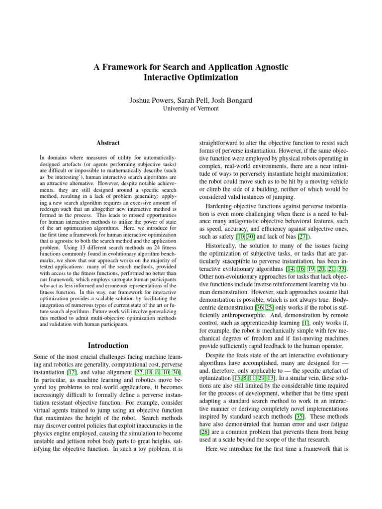 A Framework For Search and Application Agnostic Interactive ...