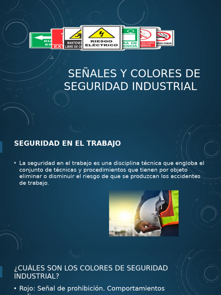 SeÃ±ales y colores de seguridad industrial | PDF