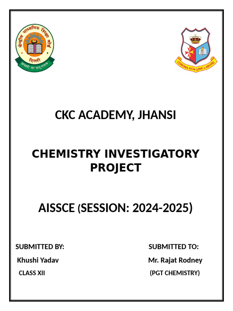 Chem Practical | PDF