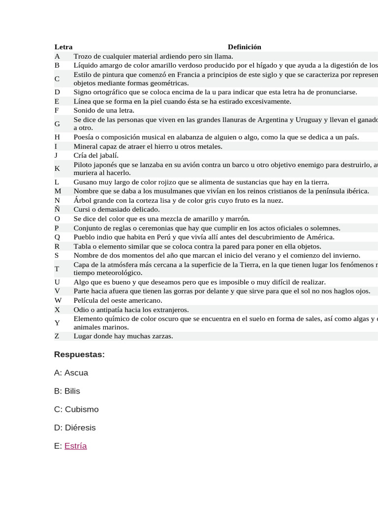 Rosco Pasapalabra para Imprimir PDF | PDF