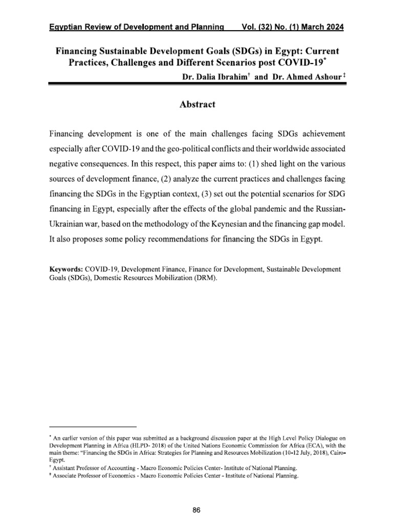 Financing Development in Egypt | PDF