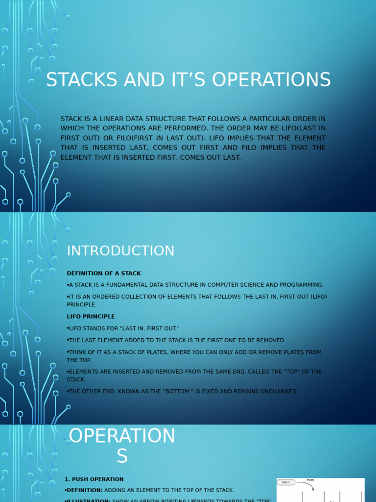 Stack Operations Explained | PDF | Computer Data | Computing