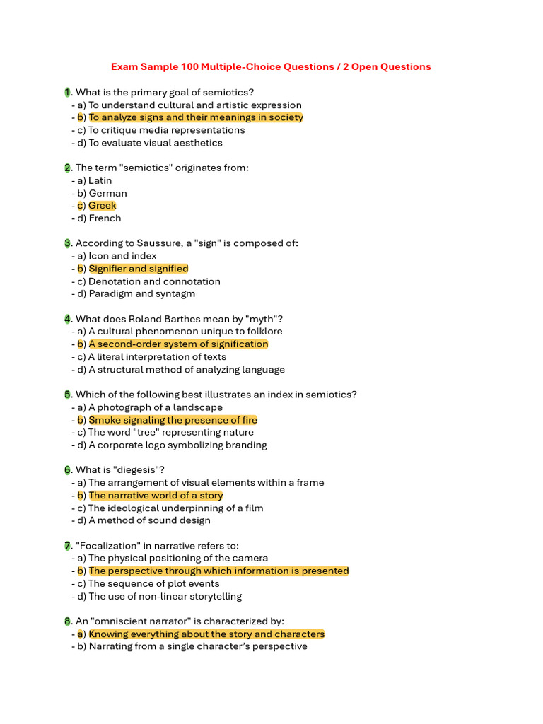 Exam Sample | PDF | Narration | Narrative