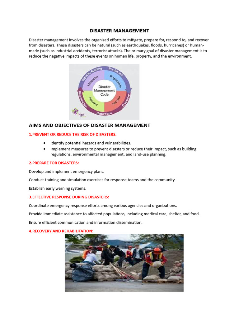 Disaster management | PDF | Emergency Management | Safety