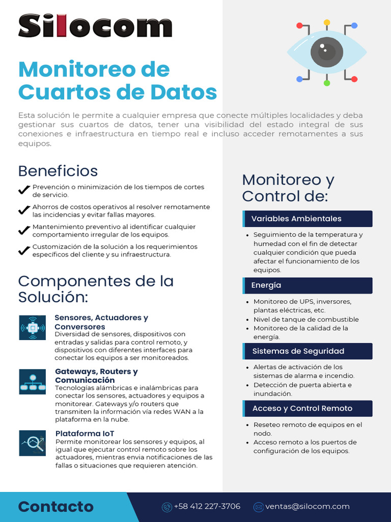 Monitoreo Cuartos de Datos | PDF | Internet de las Cosas | Redes de ...