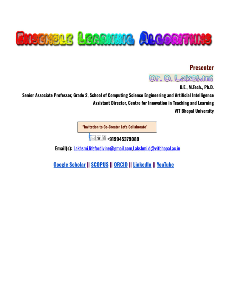 2025 Ensemble Learning | PDF | Machine Learning | Data Analysis