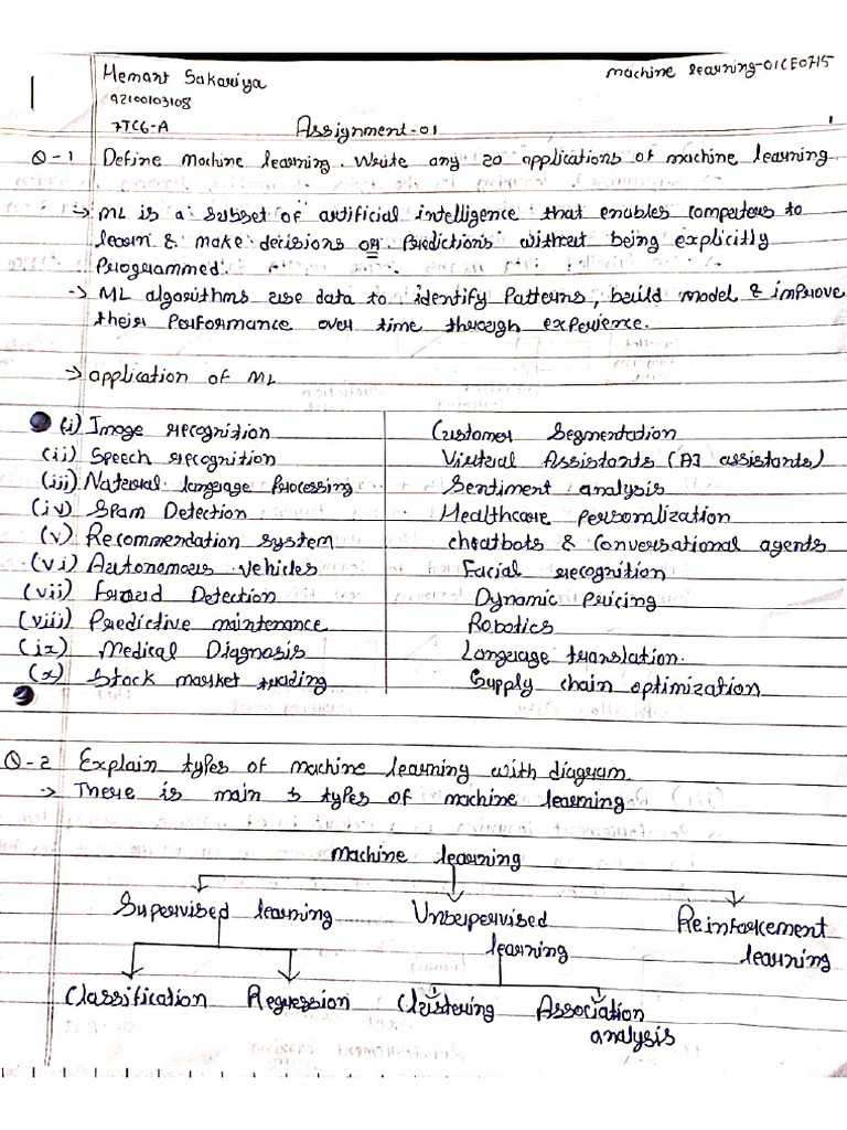 ML Assignment | PDF