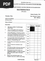 Social Maneb Past Papers | PDF | Malawi | Africa