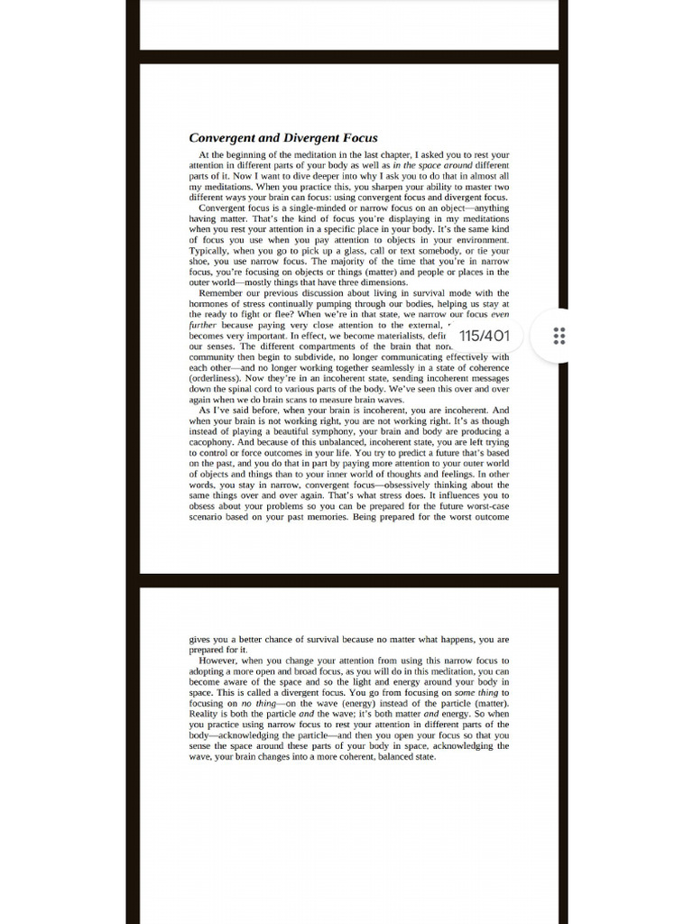 Convergent and Divergent Focus. | PDF