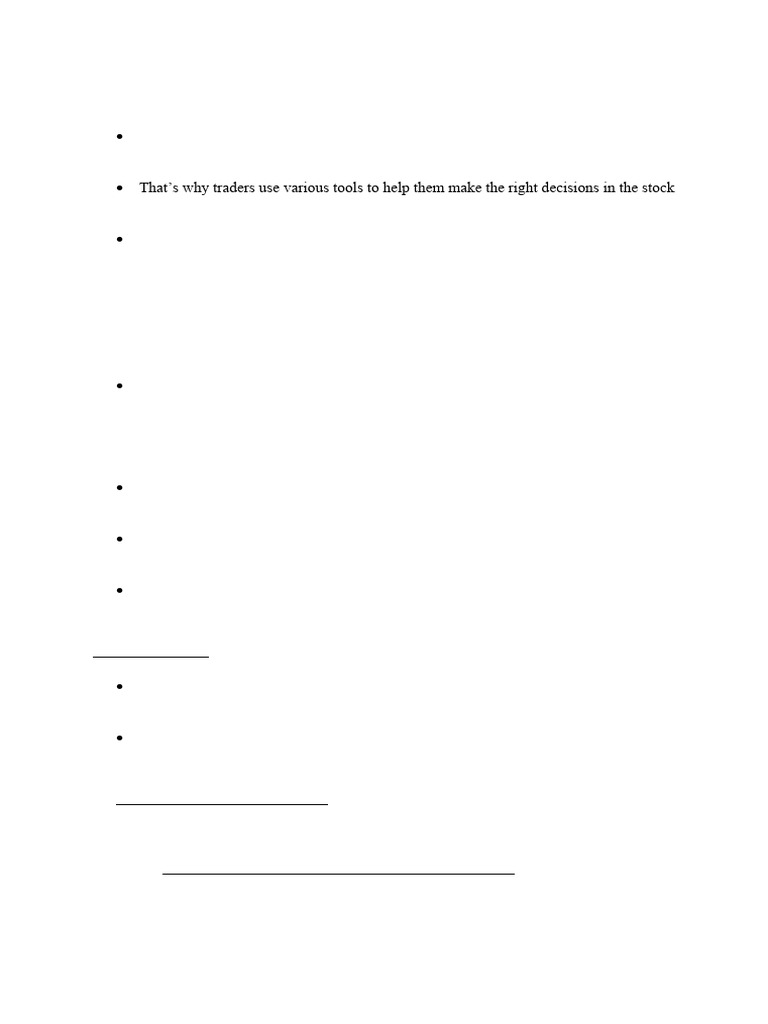 Technical Analysis Pdf Technical Analysis Market Trend
