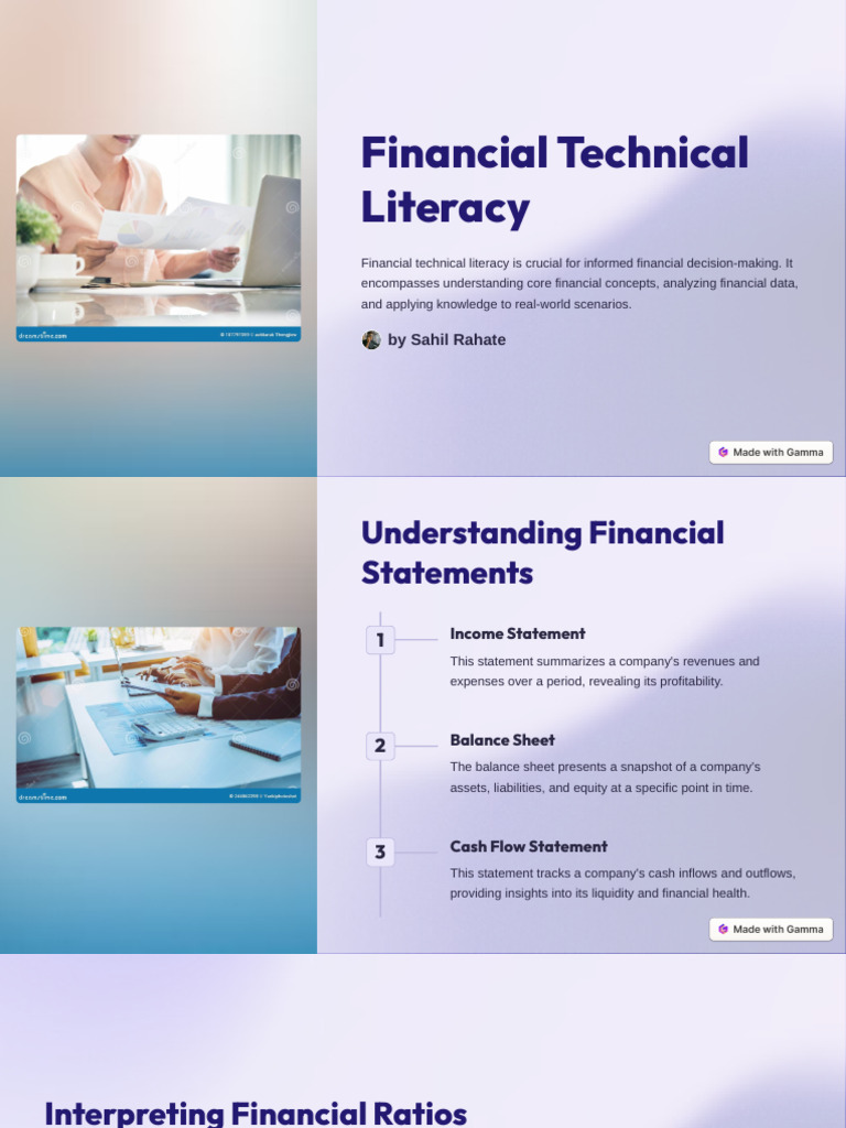 Financial Technical Literacy (1) | PDF | Investing | Balance Sheet