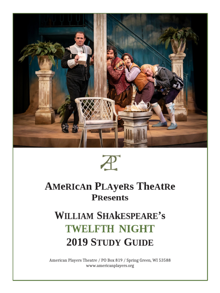 2019 Twelfth Night Study Guide | PDF | Twelfth Night
