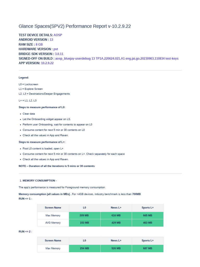 App PerformanceReports | PDF | Android (Operating System) | Tablet Computer