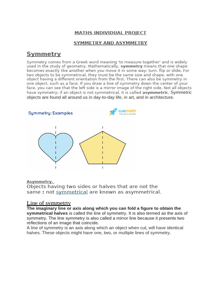 Definition of Symmetry | PDF | Symmetry | Mathematical Physics