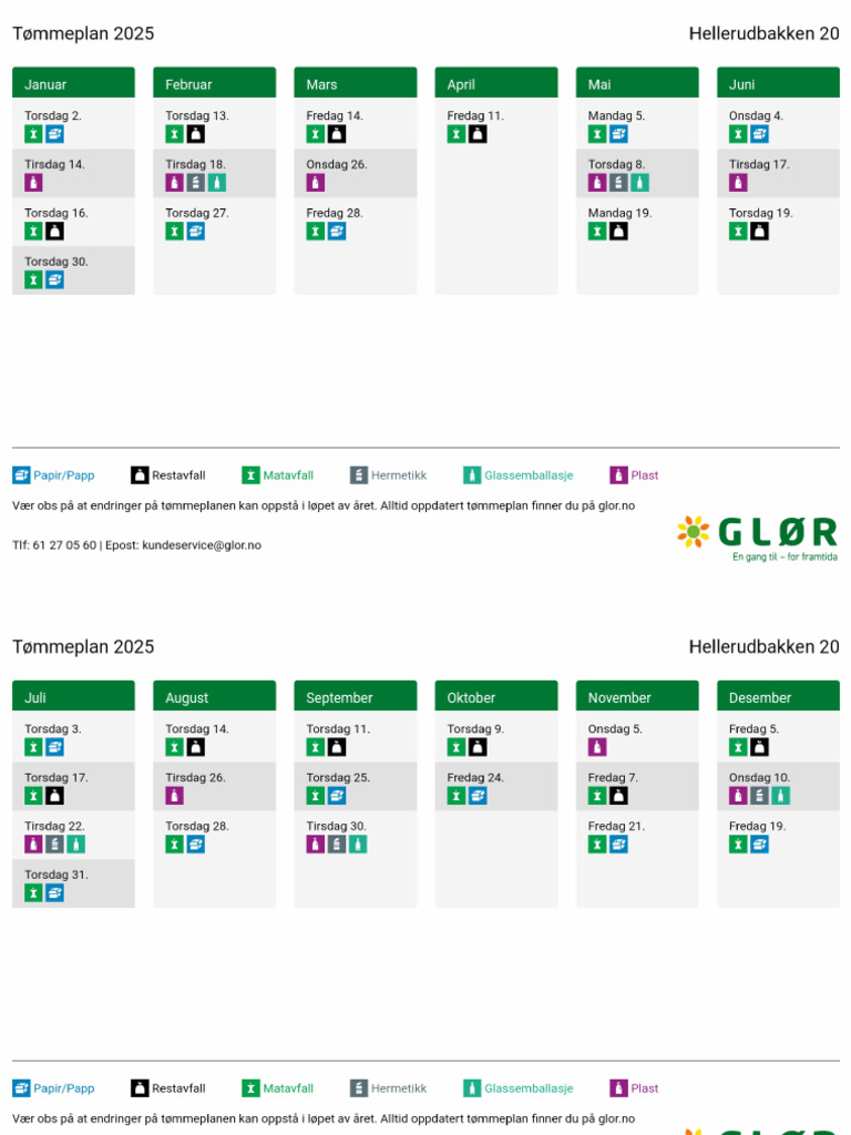 Tømmeplan 2025 | PDF