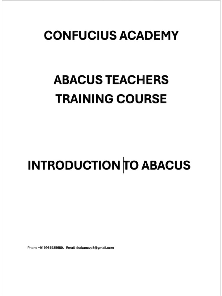 Teachers Training Course Introduction | PDF