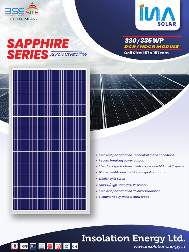 INA Sapphire Poly DCR NDCR Module | PDF