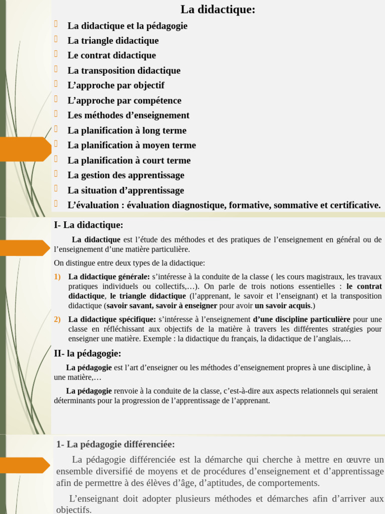 la didactique | PDF | Pédagogie | Enseignement
