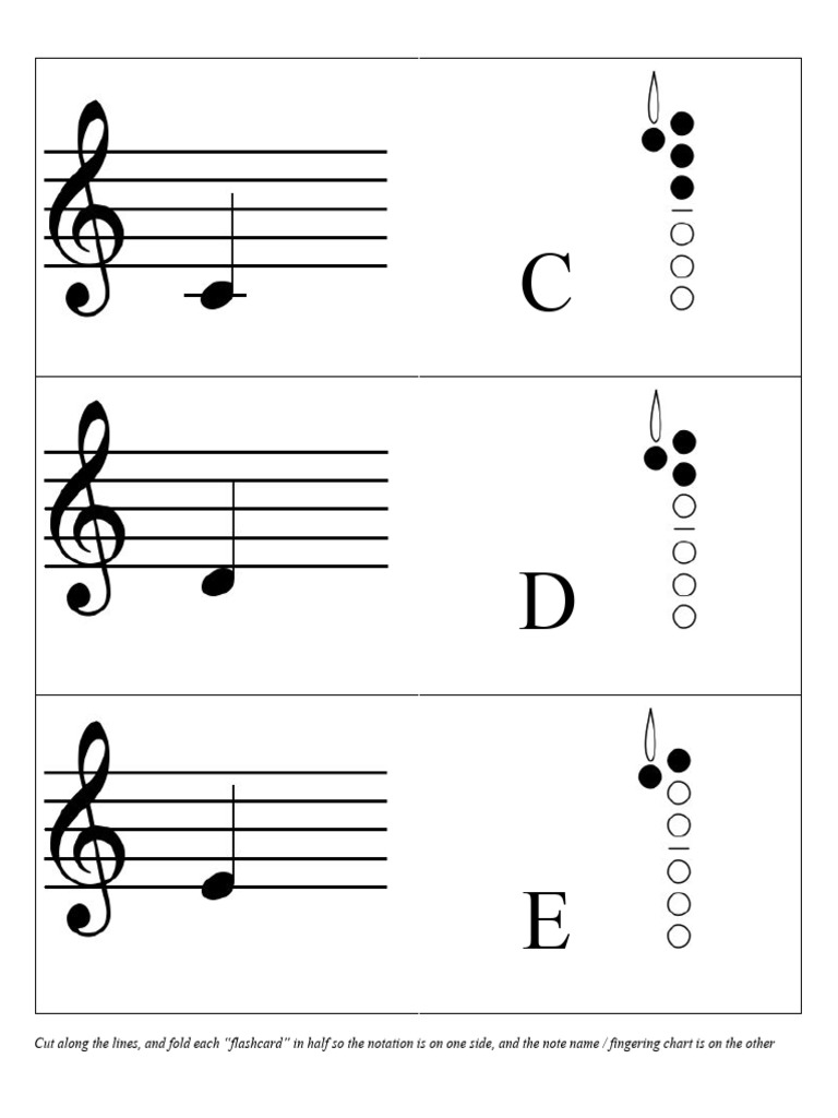 Copy of FlashCards-clarinet | PDF